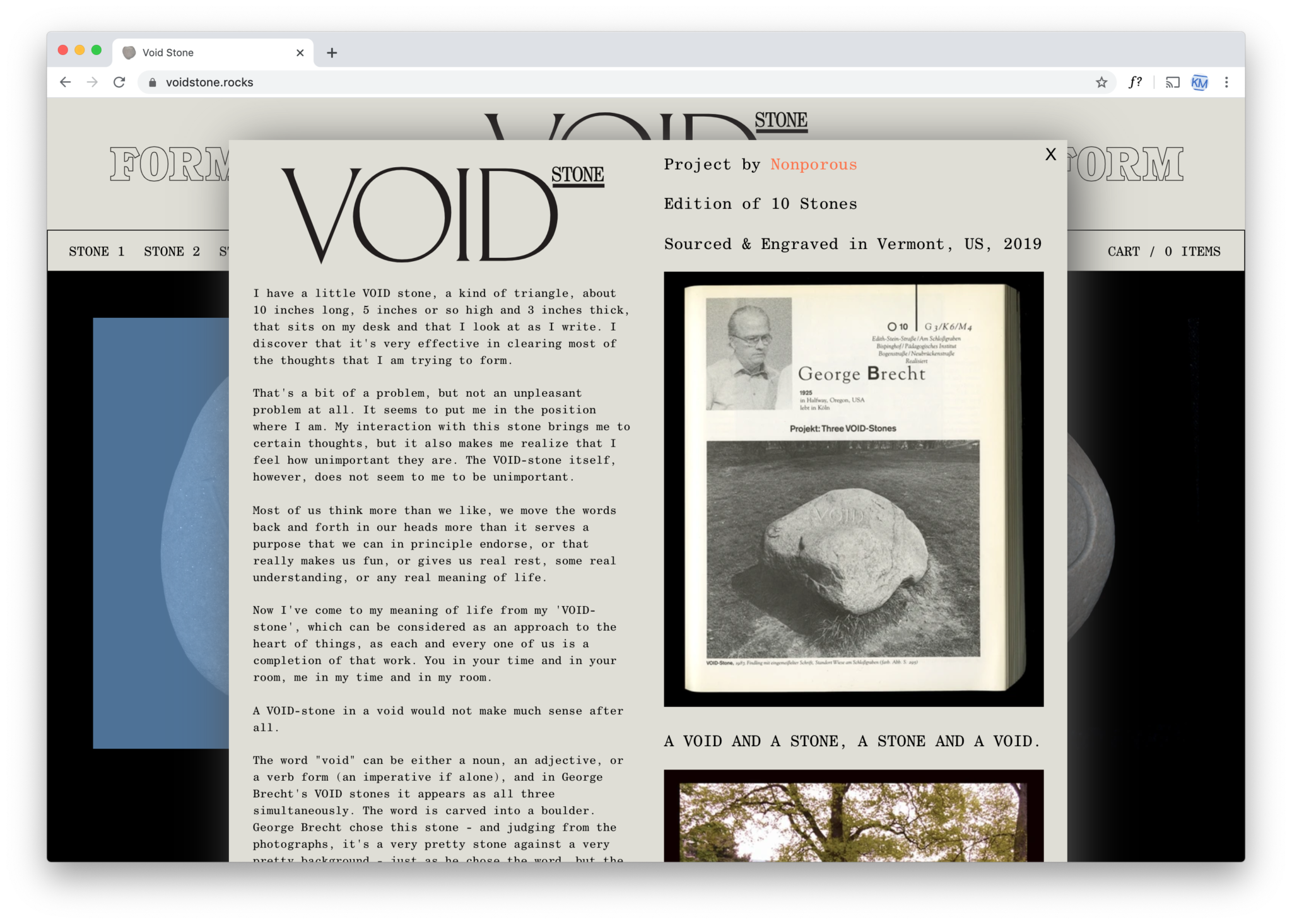 Kevin McCaughey — Void Stone, Nonporous, 2020